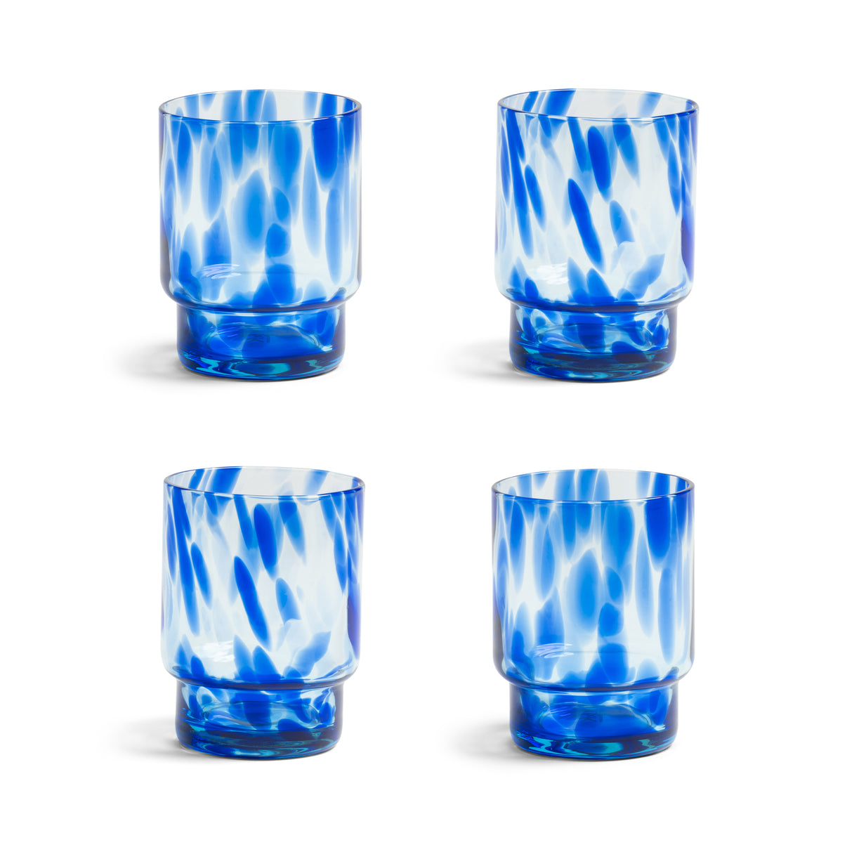 Blue Tortoiseshell Glass (Set of 4) – Velvet Victoria Home