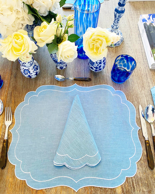 Blue Tortoiseshell Glass (Set of 4) - Velvet Victoria Home